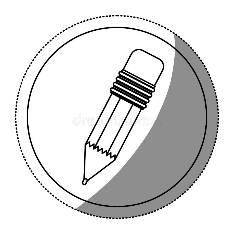 Isolated Pencil Tool Design Stock Vector - Illustration of simple, icon ...