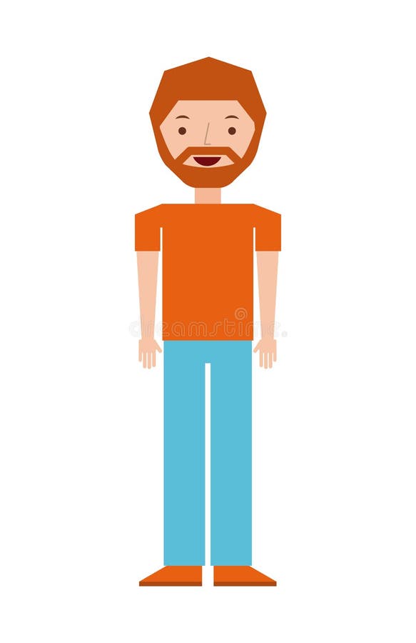 Isolated person design stock illustration. Illustration of model - 67664136