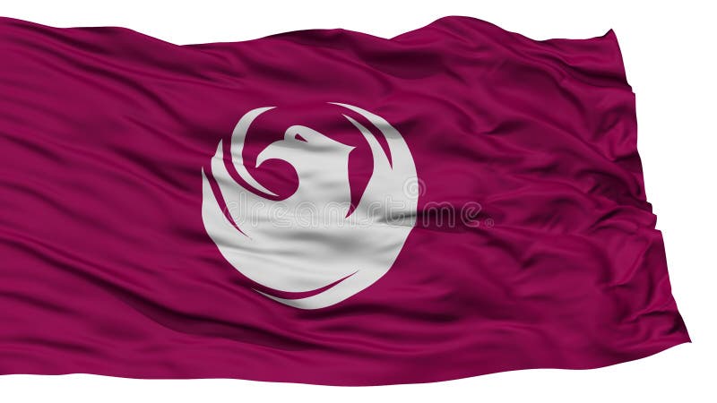 Isolated Phoenix Flag, Waving on White Background Stock Illustration ...