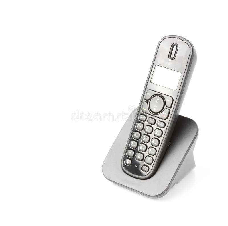 Isolated phone stock photo. Image of cordless, number - 7695034