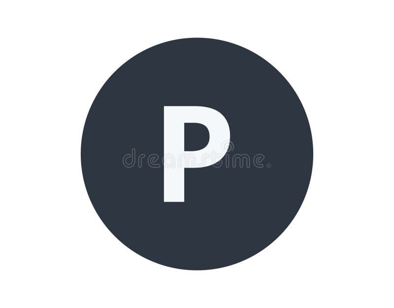 Isolated Phosphorus Chemical Symbol in a Circle. Stock Illustration ...