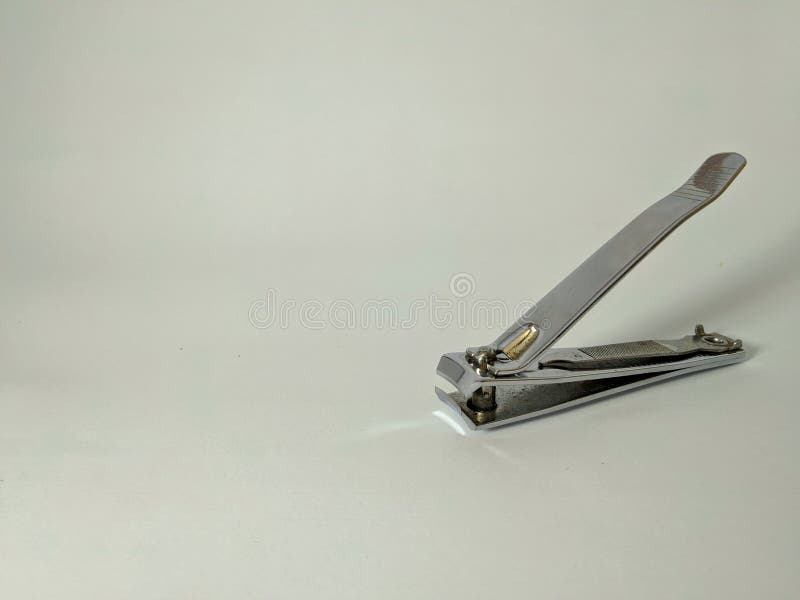 Photo of Stainless Nail Clipper on Right Side Stock Photo - Image of ...