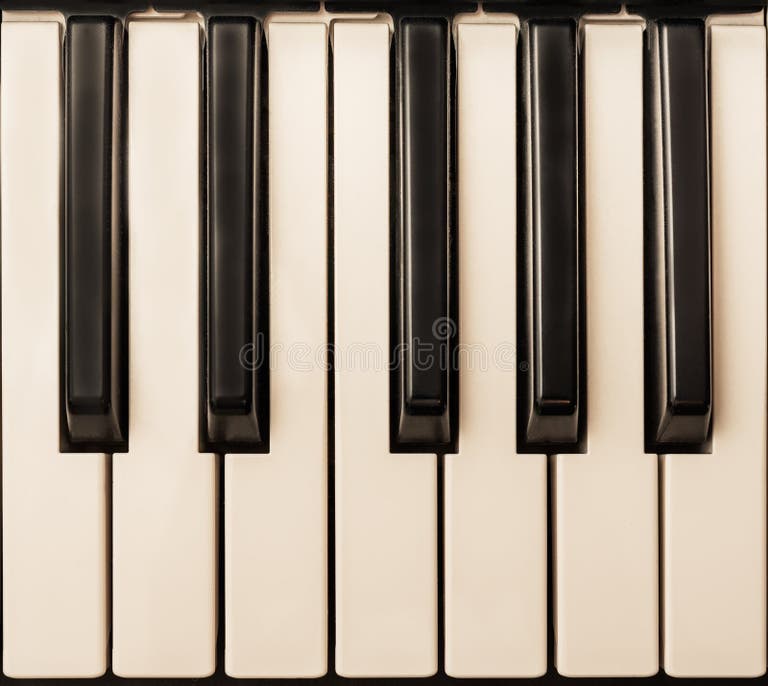 Piano Keyboard One Octave stock photo. Image of octave - 253473642