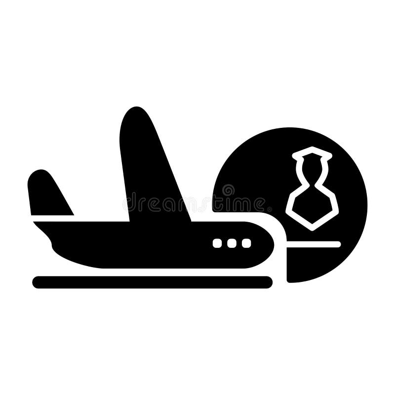 Isolated Pictogram Pilot Design Stock Vector - Illustration of face ...