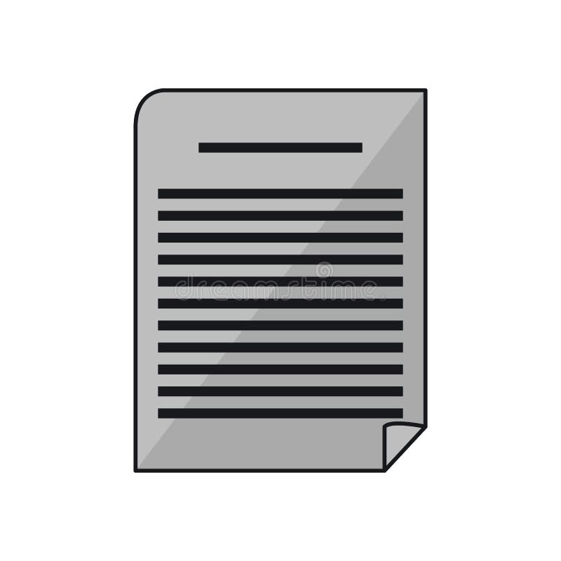 Isolated Piece of Paper Design Stock Illustration - Illustration of ...