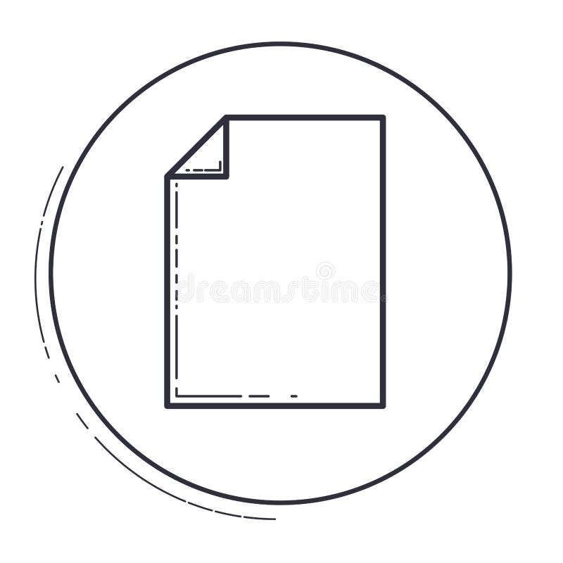 Isolated Piece of Paper Design Stock Vector - Illustration of archive ...