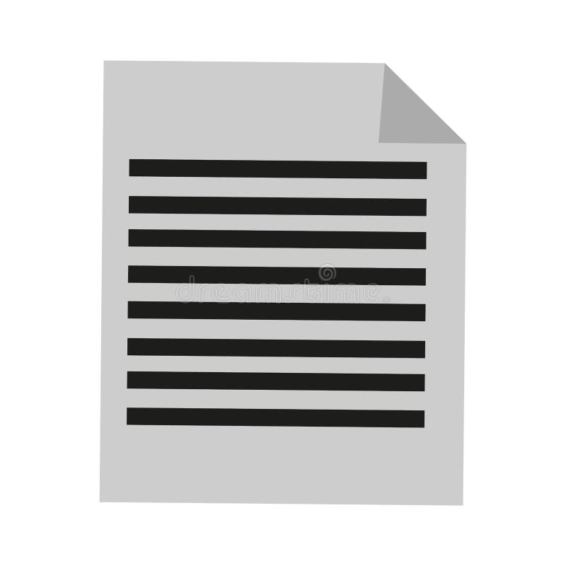 Isolated Piece of Paper Design Stock Vector - Illustration of message ...