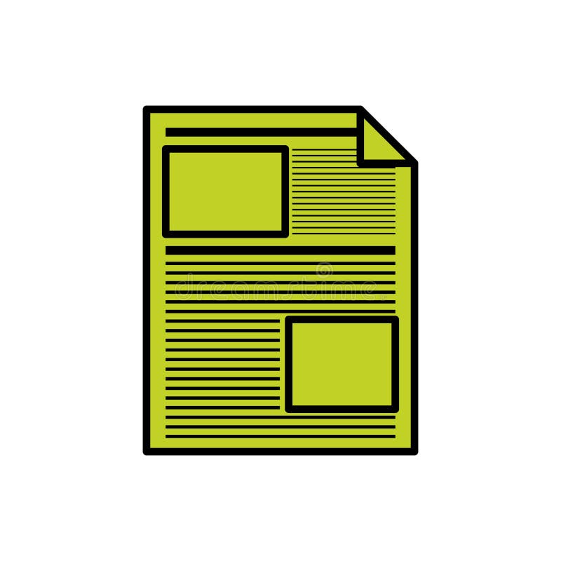 Isolated Piece of Paper Design Stock Vector - Illustration of organize ...