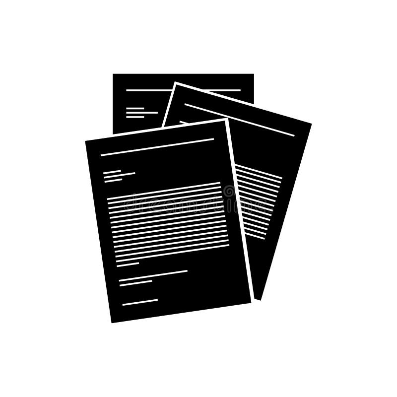 Isolated Piece of Paper Design Stock Vector - Illustration of strategy ...