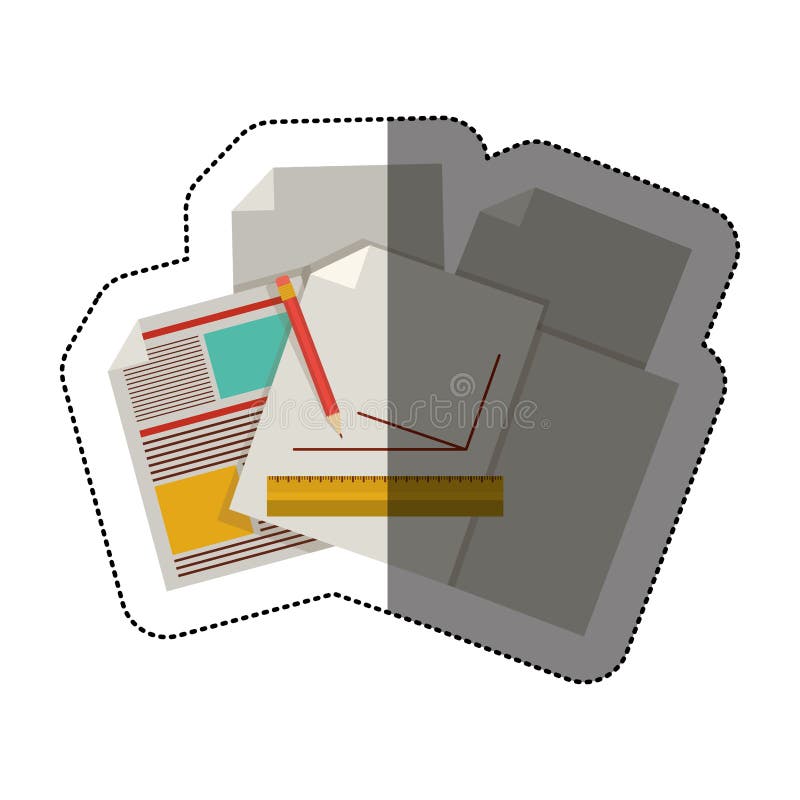 Isolated Piece of Paper Design Stock Vector - Illustration of order ...