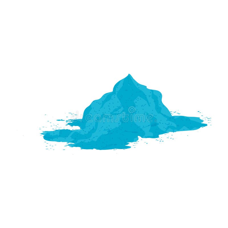 Isolated Pile of Blue Powder Image Vector Stock Vector - Illustration ...