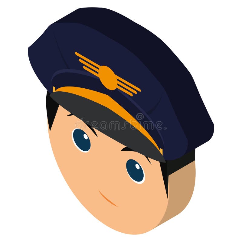 Avatar Aviator Icon. From Avatars Set Stock Illustration - Illustration ...