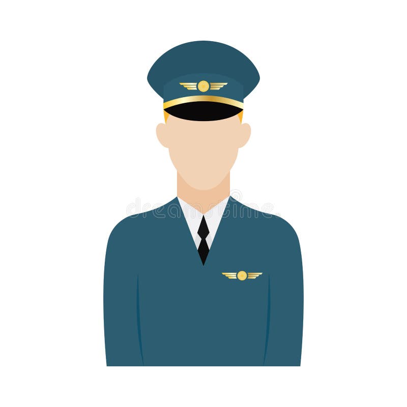 Isolated pilot icon stock vector. Illustration of people - 183356810
