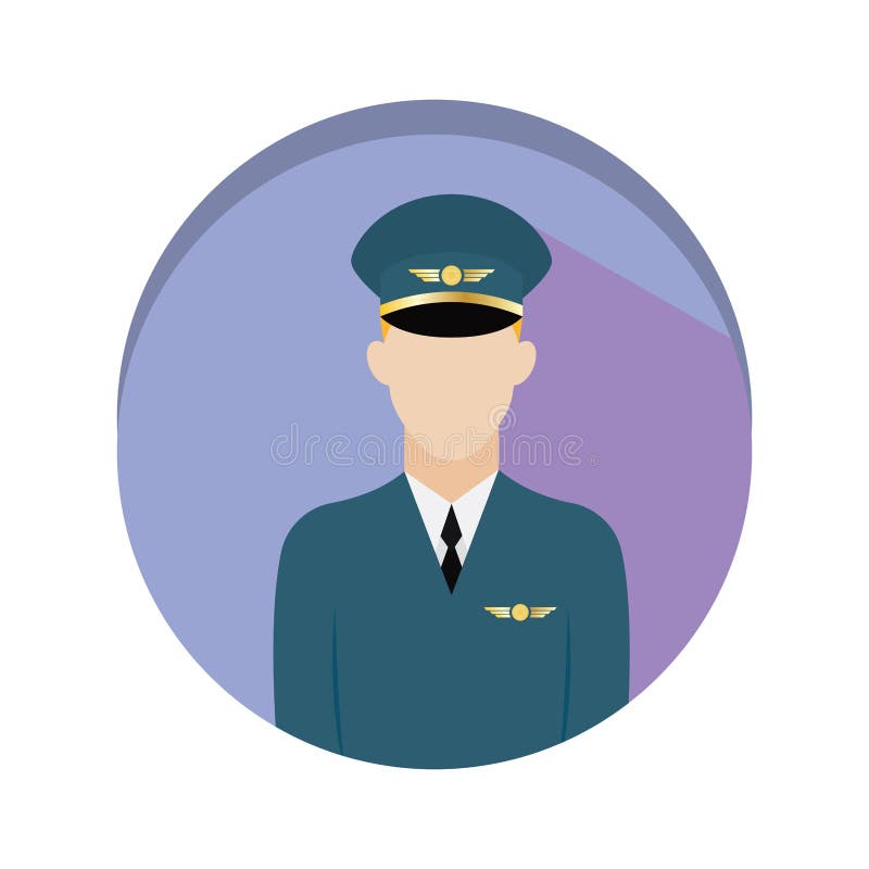 Isolated pilot icon stock vector. Illustration of travel - 183357586