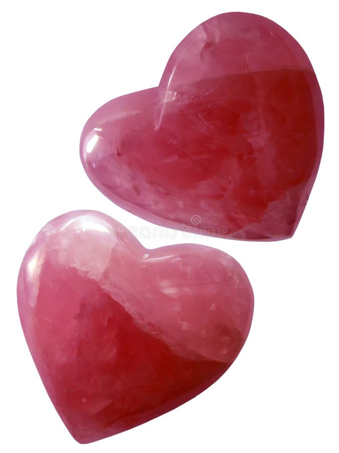 Isolated pink hearts stock image. Image of crystal, detail - 5567727