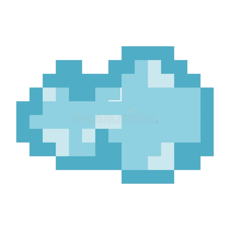 Isolated Pixel Cloud Icon 8 Bit Design Vector Stock Vector ...