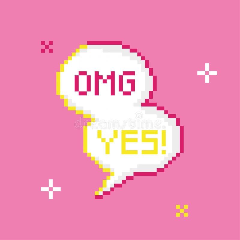 Isolated Pixel Speech Bubble with a Cartoon Expression Vector Stock ...