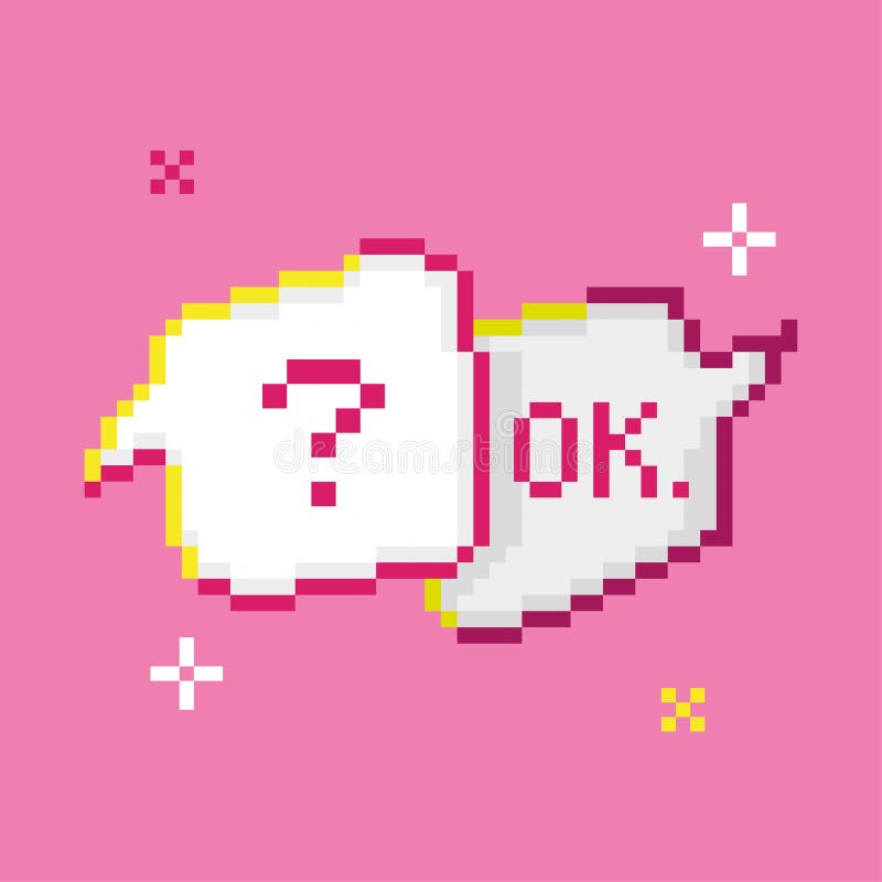 Isolated Pixel Speech Bubble with a Cartoon Expression Vector Stock ...