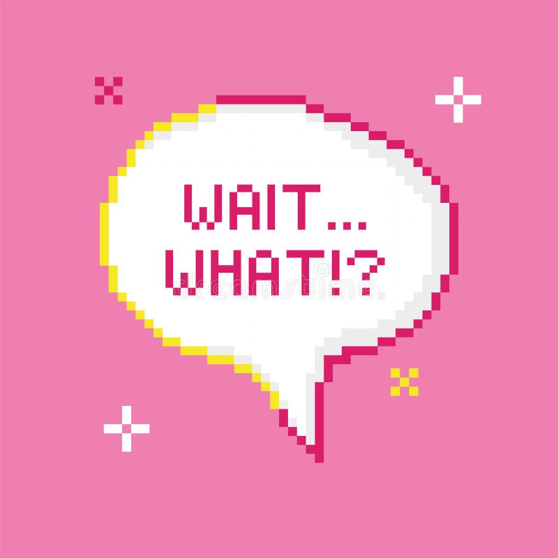 Isolated Pixel Speech Bubble with a Cartoon Expression Vector Stock ...