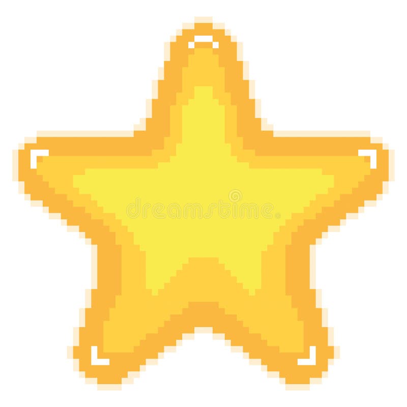 Isolated Pixel Star Shape Icon 8 Bit Design Vector Stock Vector ...