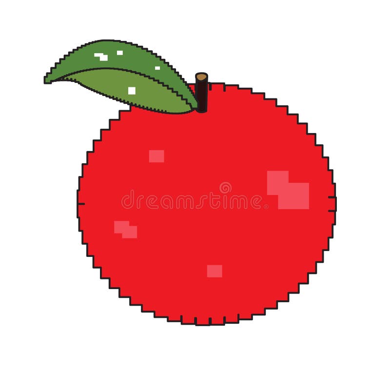 Pixelated Apple Stock Illustrations – 282 Pixelated Apple Stock ...