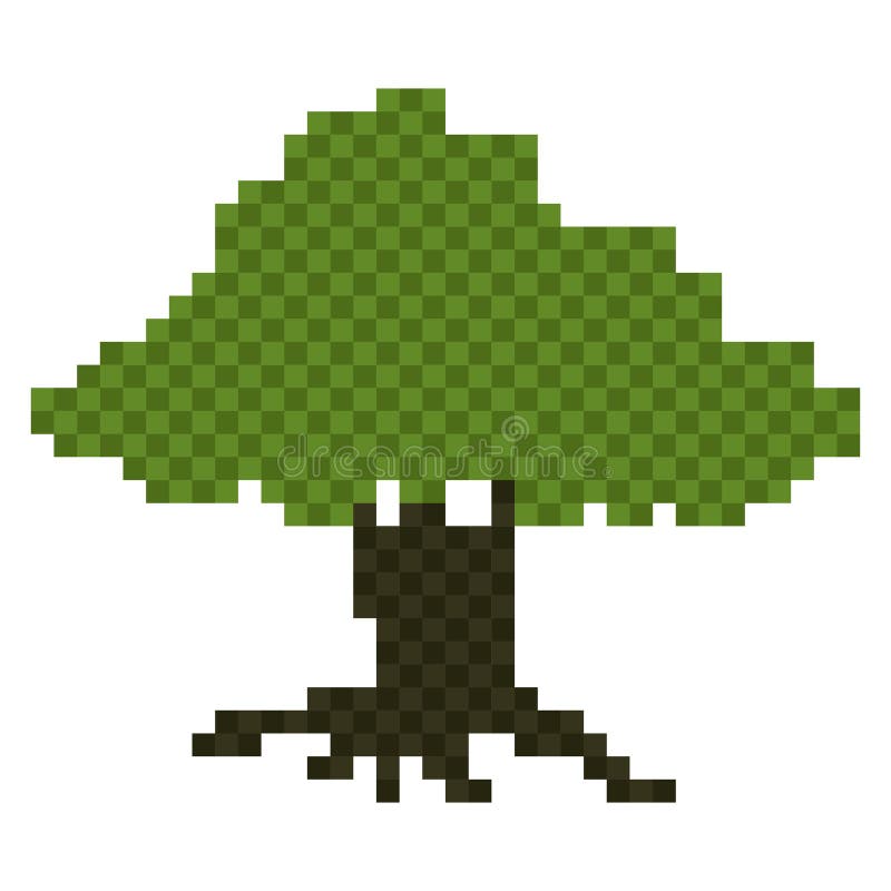 Pixelated Tree Stock Illustrations – 737 Pixelated Tree Stock ...