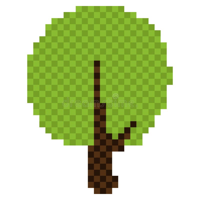 Pixelated Tree Stock Illustrations – 737 Pixelated Tree Stock ...
