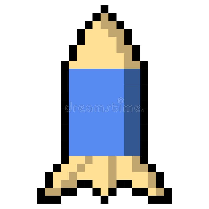 Pixeled Rocket Stock Illustrations – 2 Pixeled Rocket Stock ...