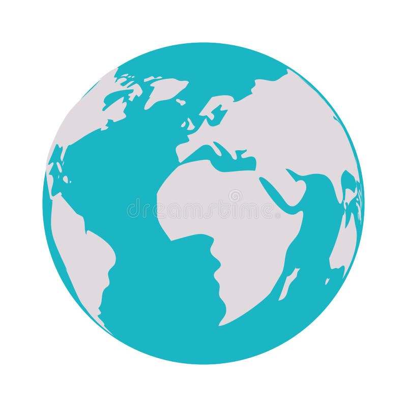 Isolated Planet Sphere Design Stock Vector - Illustration of global ...