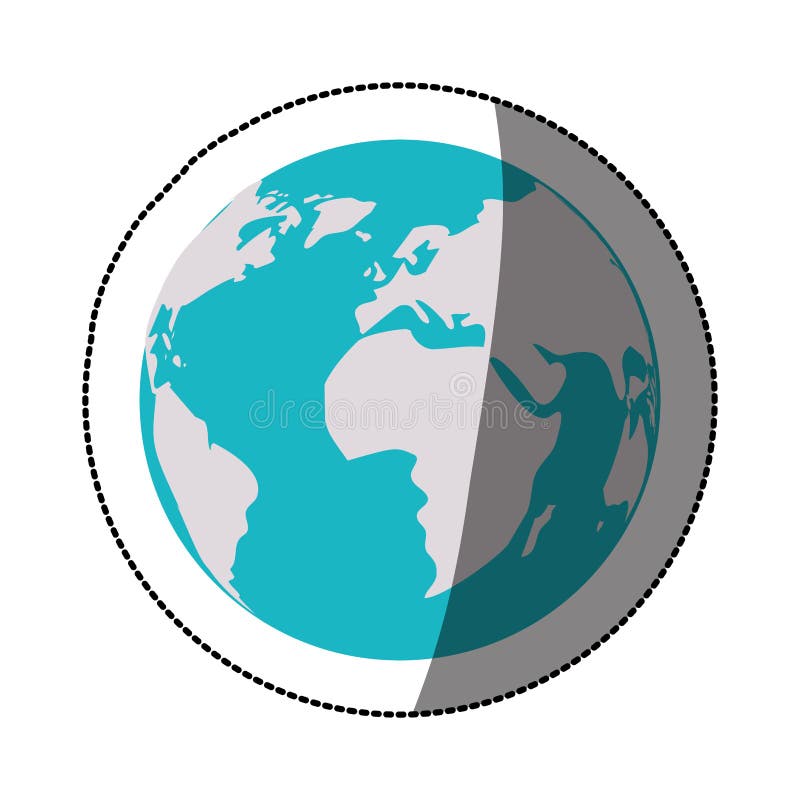 Isolated Planet Sphere Design Stock Vector - Illustration of countries ...