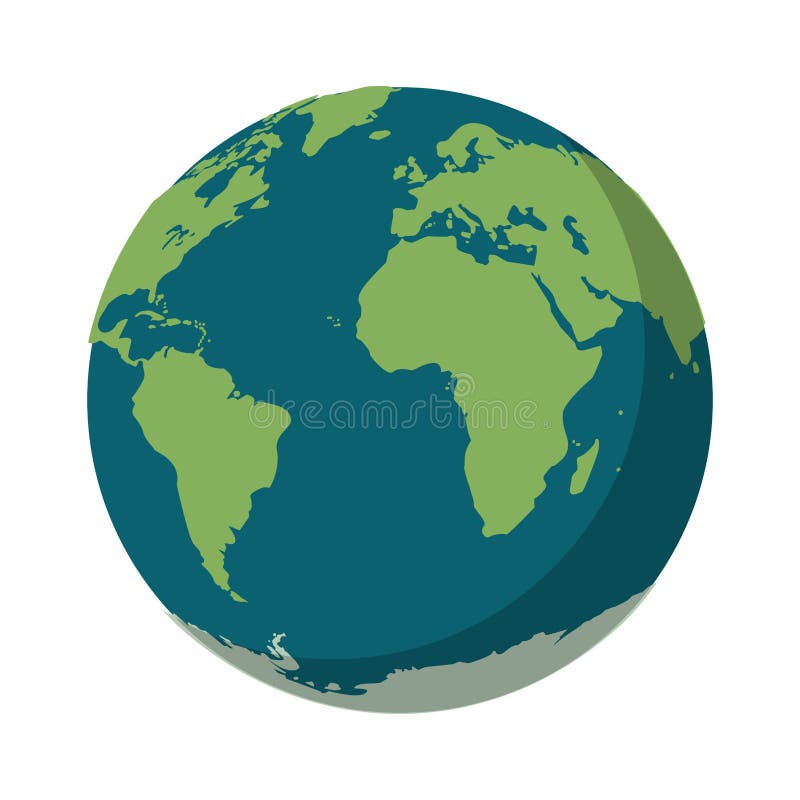 Isolated Planet Sphere Design Stock Vector - Illustration of ocean ...