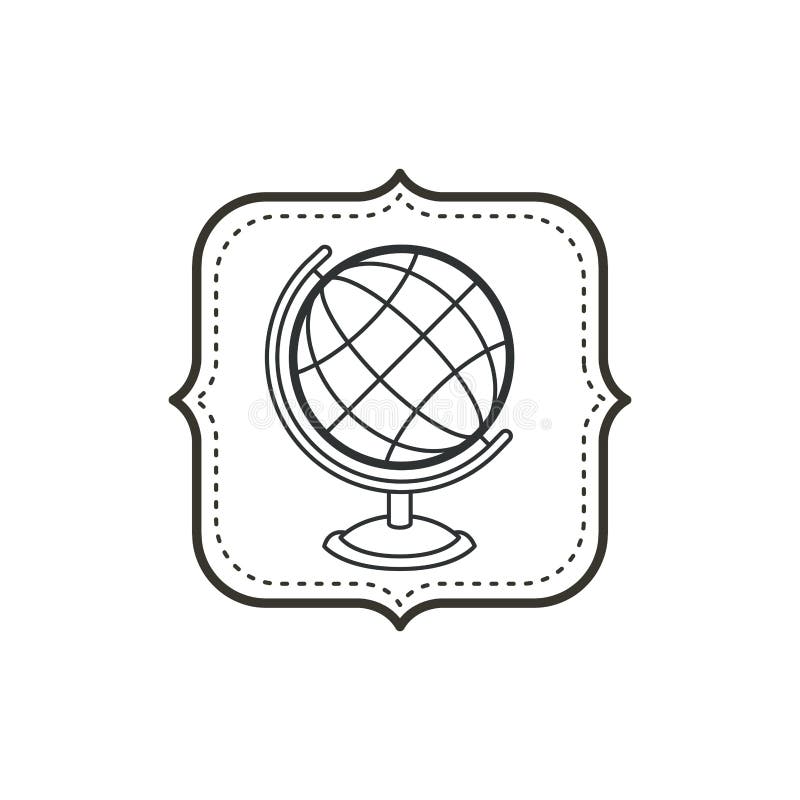 Isolated Planet Sphere of School Concept Design Stock Vector ...