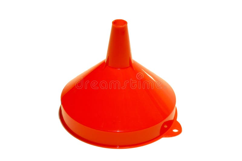 Isolated Plastic Funnel stock photo. Image of funnel, device - 593954