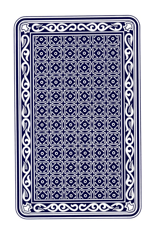 Playing card from back stock image. Image of game, card - 7262427