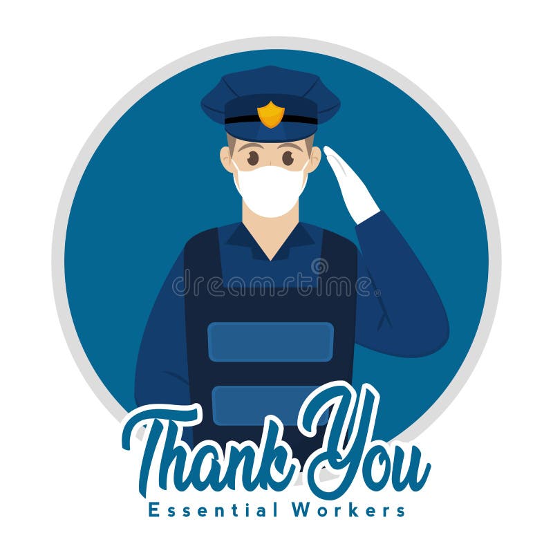 Thank You Police Stock Illustrations – 179 Thank You Police Stock ...