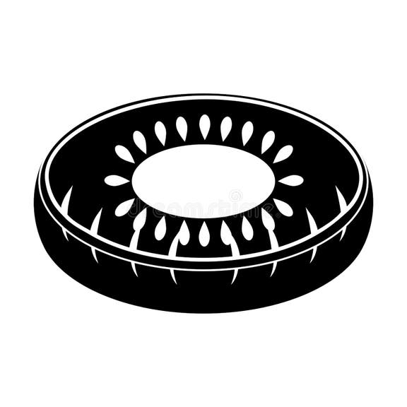 Isolated Pool Float Shaped Kiwi Icon Stock Vector - Illustration of ...