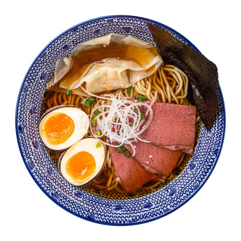 Isolated Portion of Japanese Ramen Soup Stock Photo - Image of isolated ...