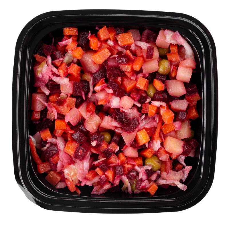 Portion of Russian Vinaigrette Beet Salad Stock Photo - Image of salad ...