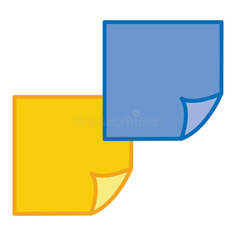 Isolated Post it Note Office Supply Icon Vector Stock Vector ...