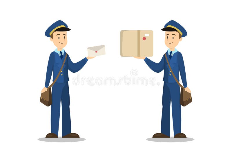Postmen Stock Illustrations – 130 Postmen Stock Illustrations, Vectors ...