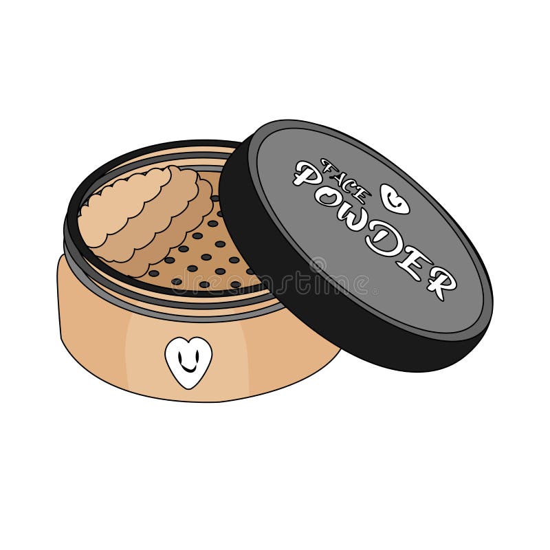 Isolated Powder Women Makeup Vector Illustration Stock Vector ...