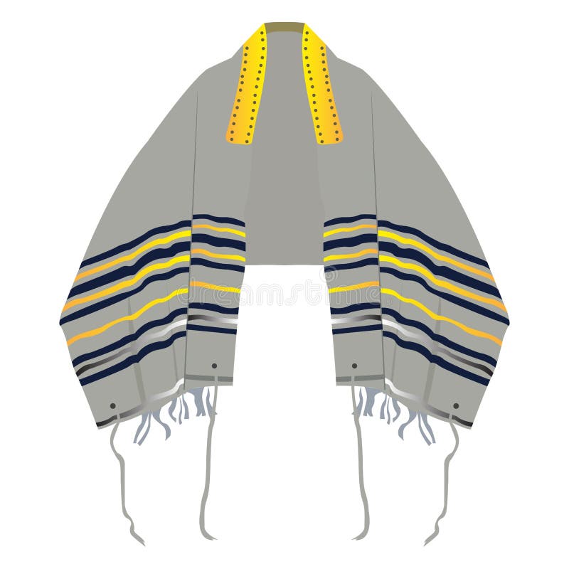 Jewish tallit image stock vector. Illustration of judaism - 109510422