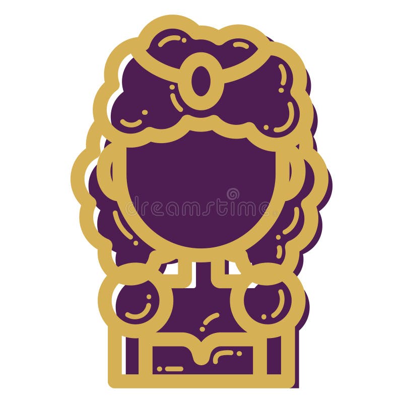 ISolated Princess Icon Royalty Icon Vector Stock Vector - Illustration ...