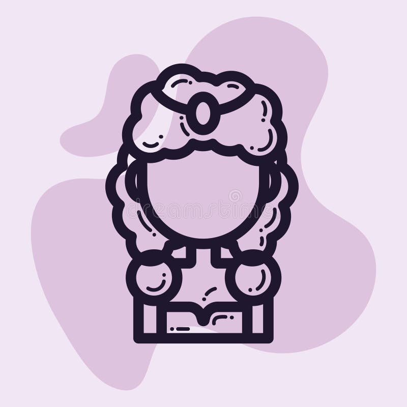 ISolated Princess Icon Royalty Icon Vector Stock Vector - Illustration ...