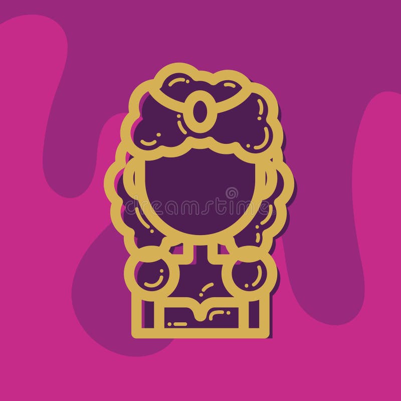 ISolated Princess Icon Royalty Icon Vector Stock Vector - Illustration ...