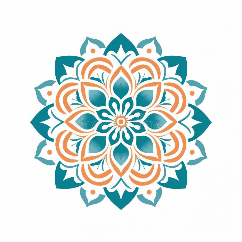 Minimalistic Solated Print Stamp Mandalas Icon Pattern Design Stock ...