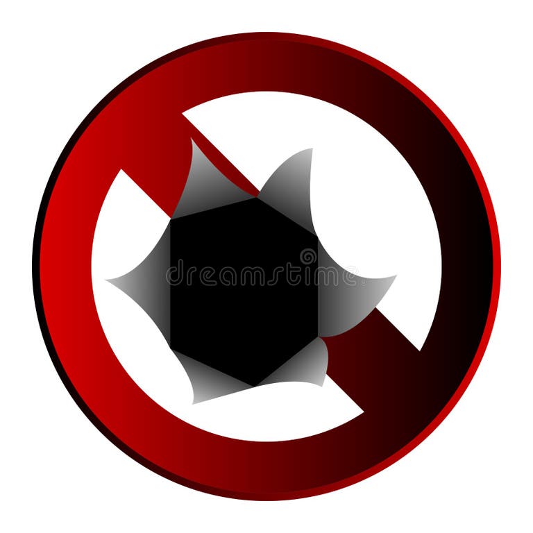Isolated prohibited signal stock vector. Illustration of forbidden ...