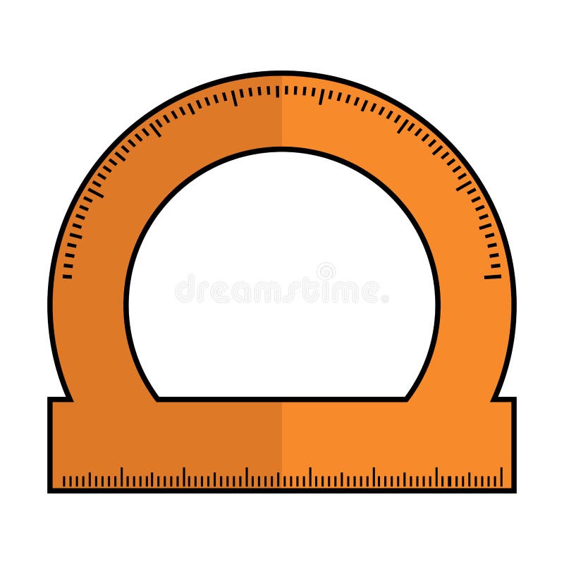 Isolated protractor icon stock vector. Illustration of symbol - 193397564