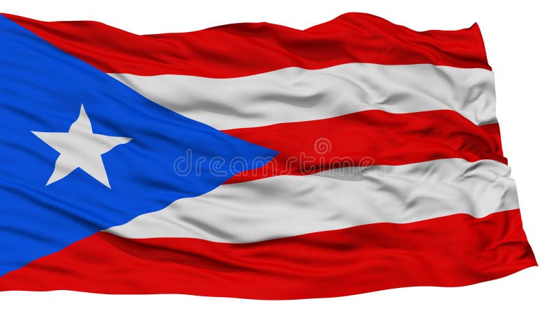 Isolated Puerto Rico Flag stock illustration. Illustration of patriot ...
