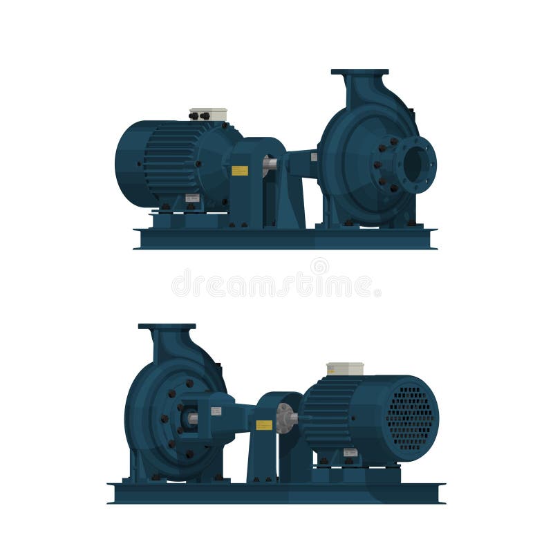 Motor Water Pump Isolated White Background Stock Illustrations – 745 ...